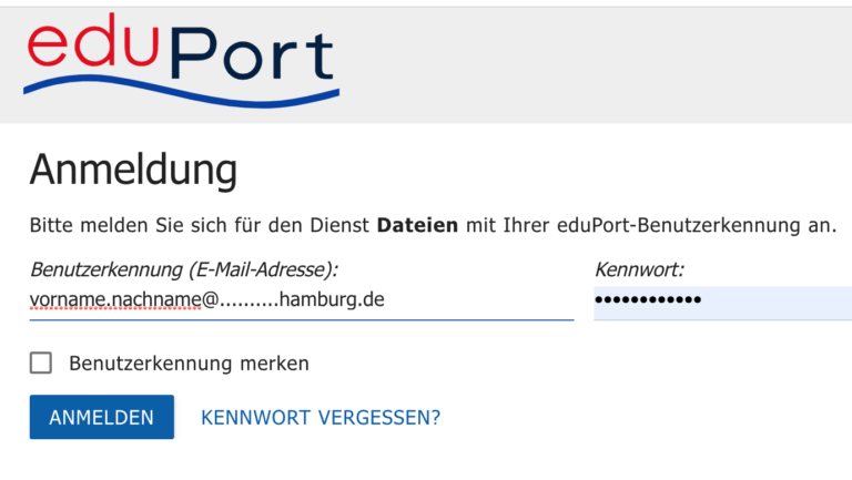 Zugang zu eduPort | eduPort